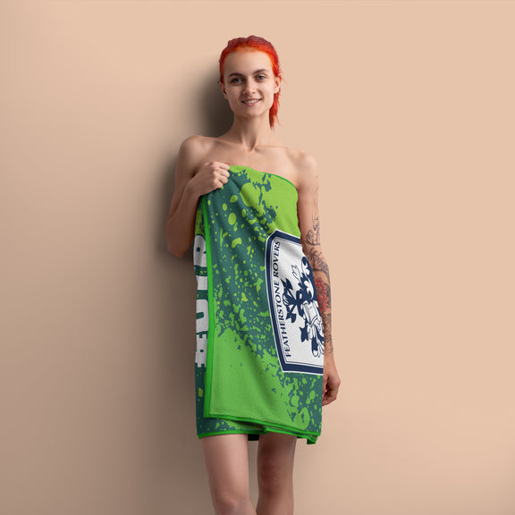 FEATHERSTONE ROVERS 2025 GREEN MACHINE BEACH TOWEL – Team Kits